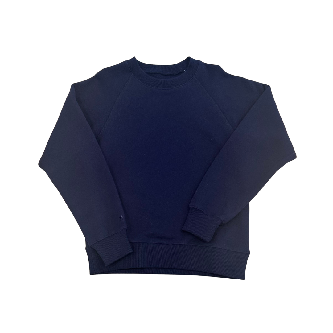 Shane Oversize Crewneck - Navy – East West Girl
