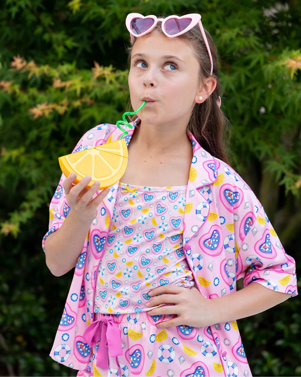 Silky Pajama Set - Pool Party – East West Girl