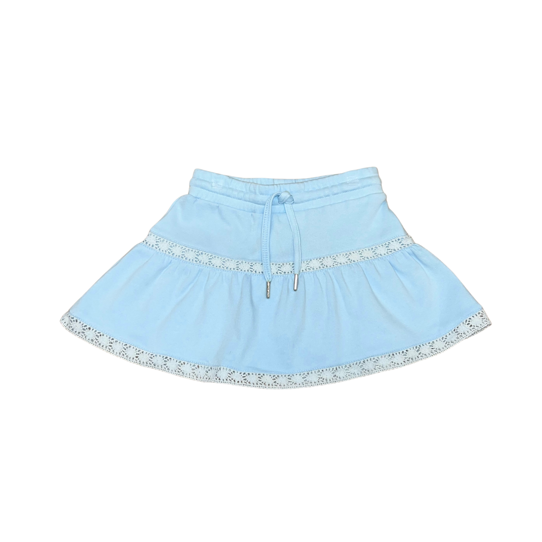 Light Blue Crochet Skirt – East West Girl