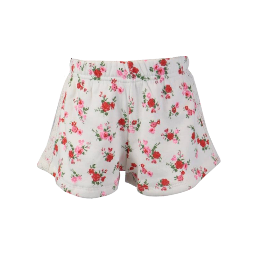Red & Pink Floral Shorts – East West Girl
