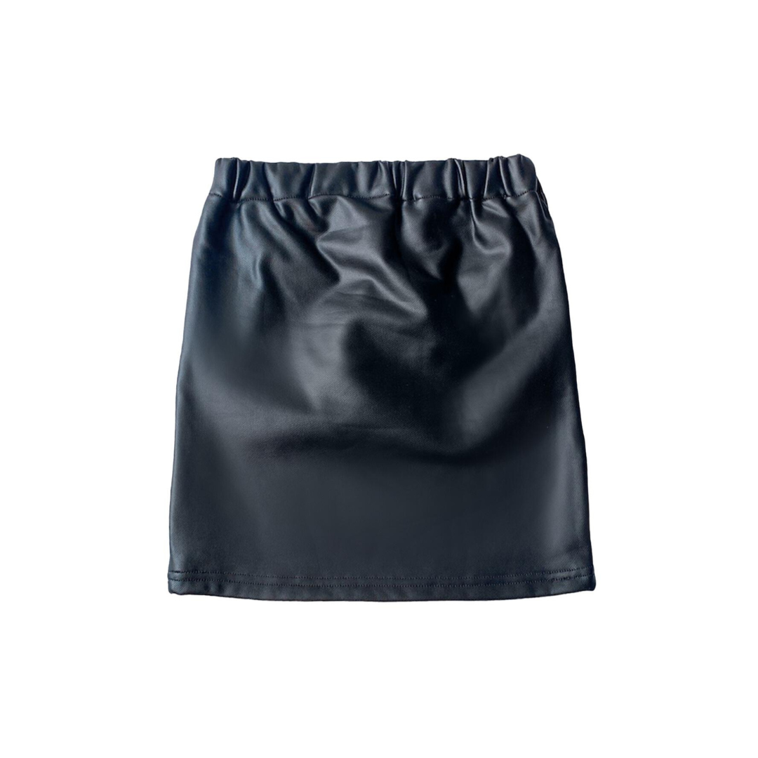 Black Faux Leather Sheath Skirt – East West Girl